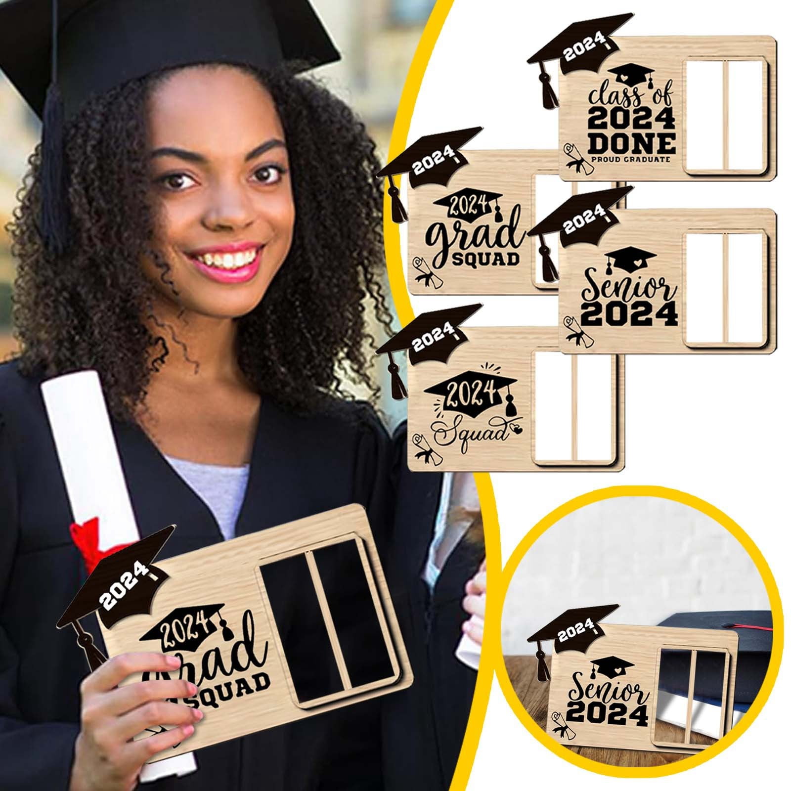 wall accents1 Graduation Gift Box Wooden Graduation Card Box Box 2024 ...