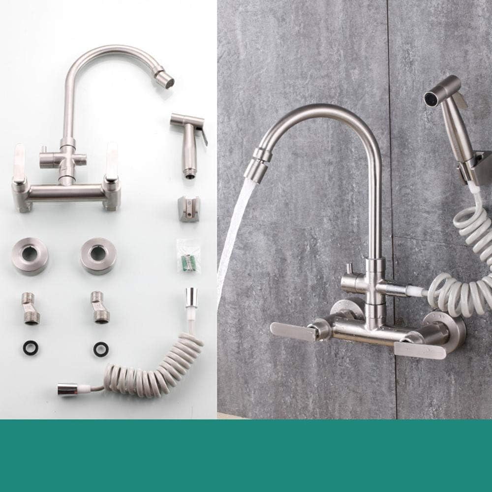 wall mount faucet spray gun faucets, 304 stainless steel wire drawing ...