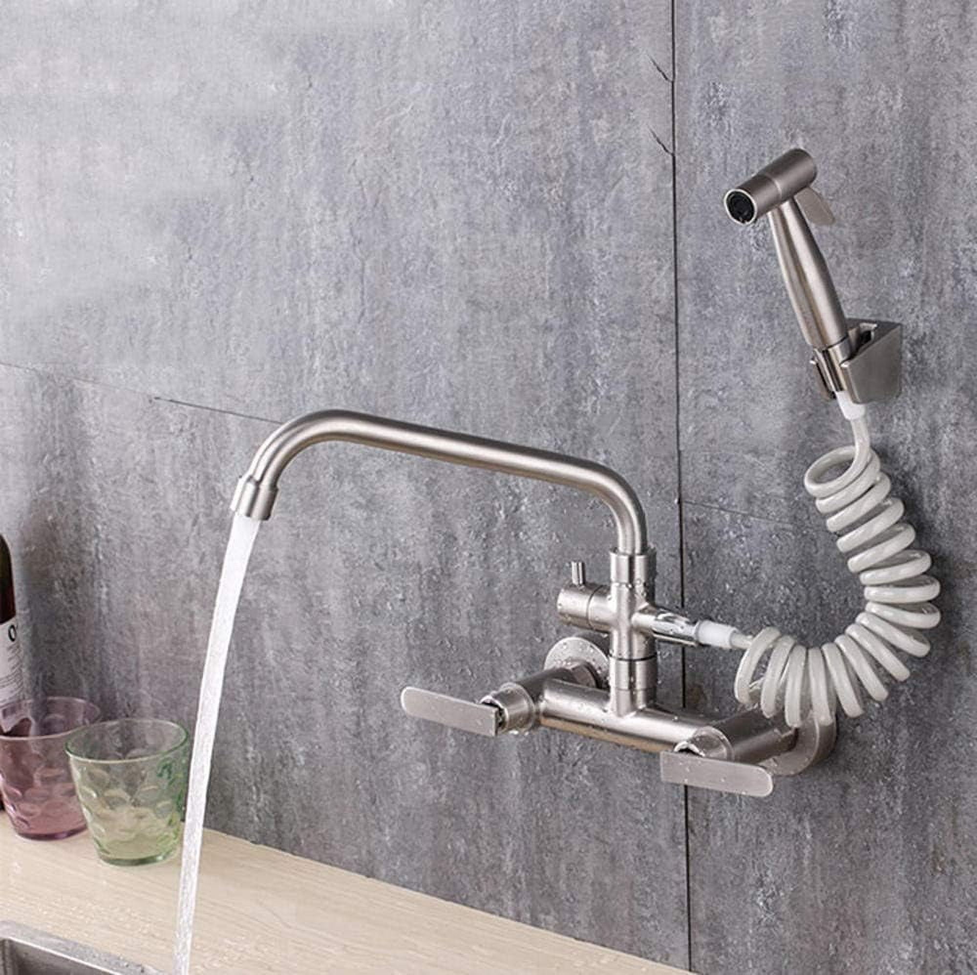 wall mount faucet spray gun faucets, 304 stainless steel wire drawing ...