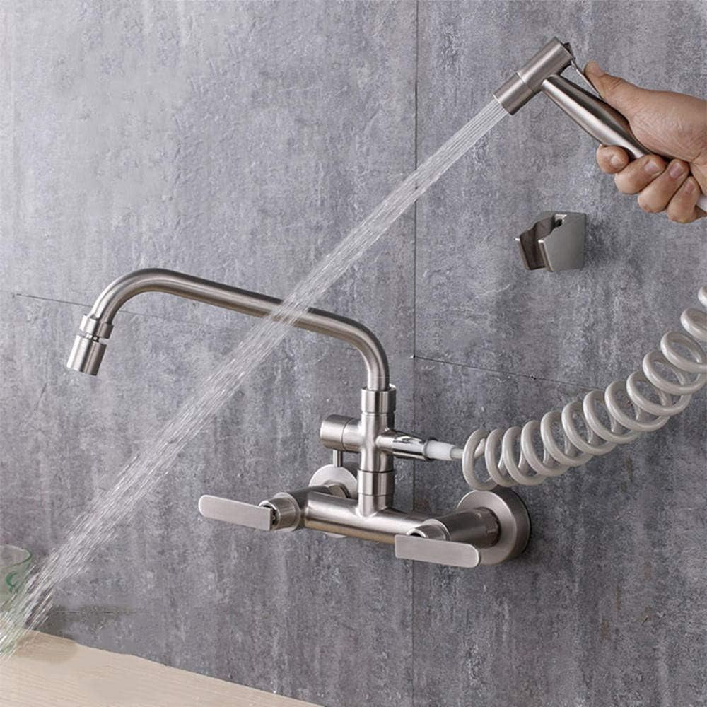 wall mount faucet spray gun faucets, 304 stainless steel wire drawing ...