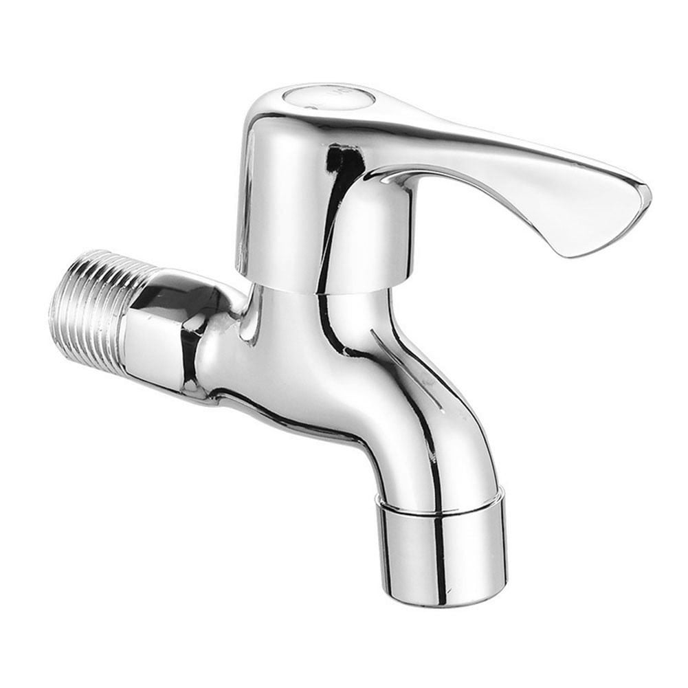 Wall Mounted Brass Single Handle Chrome Washing Machine Bathroom Faucet ...