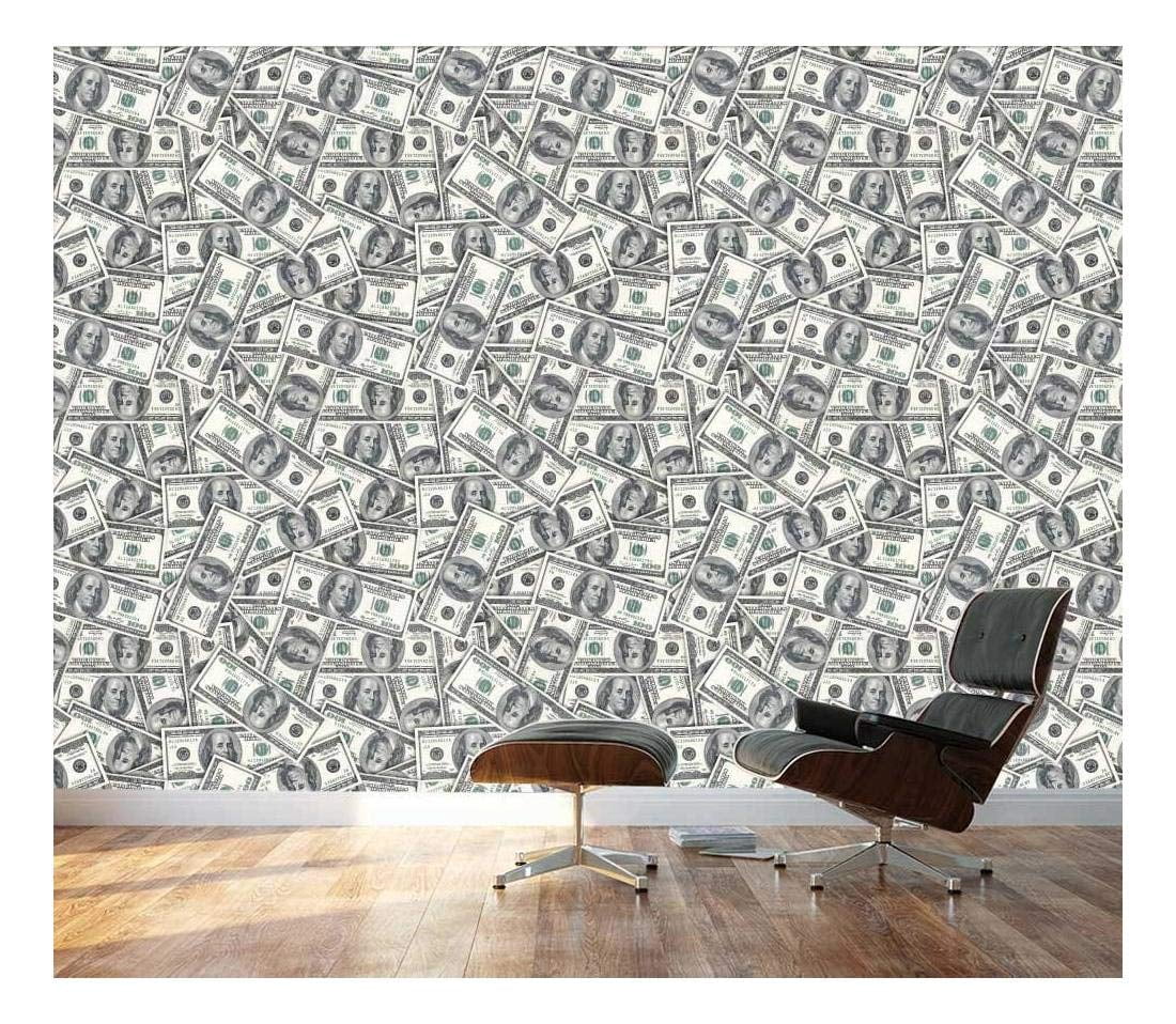 wall26-100 Dollar Bills Collage Background - Large Money Wall Mural ...