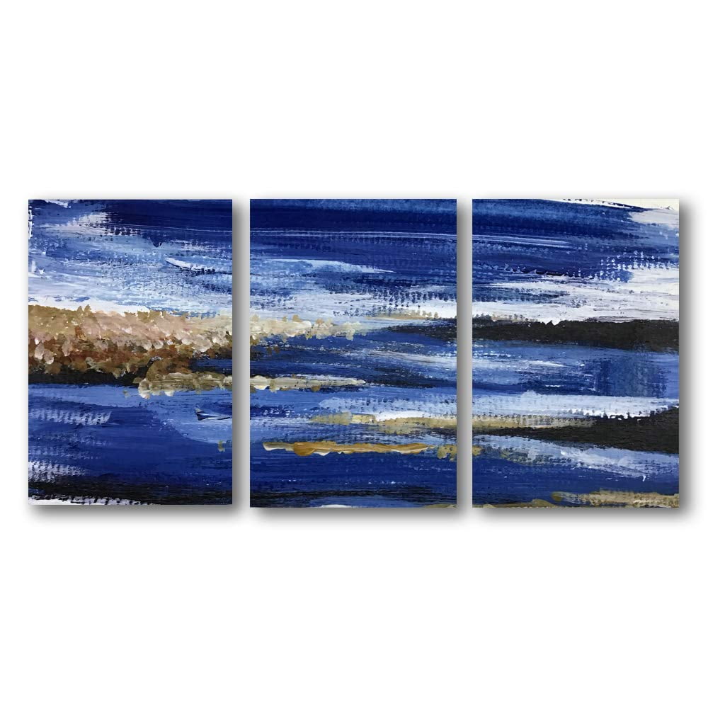 wall26 3 Panel Canvas Wall Art Abstract Oil Painting Pictures Home Wall ...
