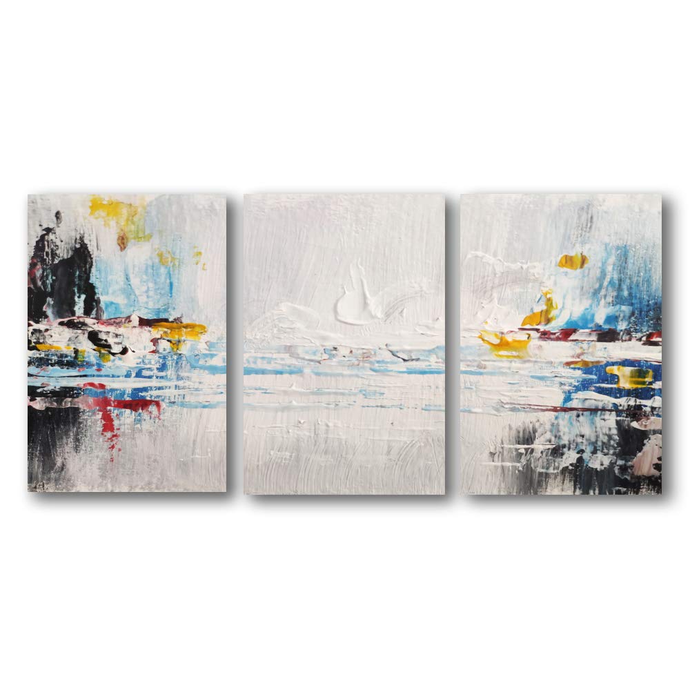 wall26 3 Panel Canvas Wall Art Abstract Oil Painting Pictures Home Wall ...