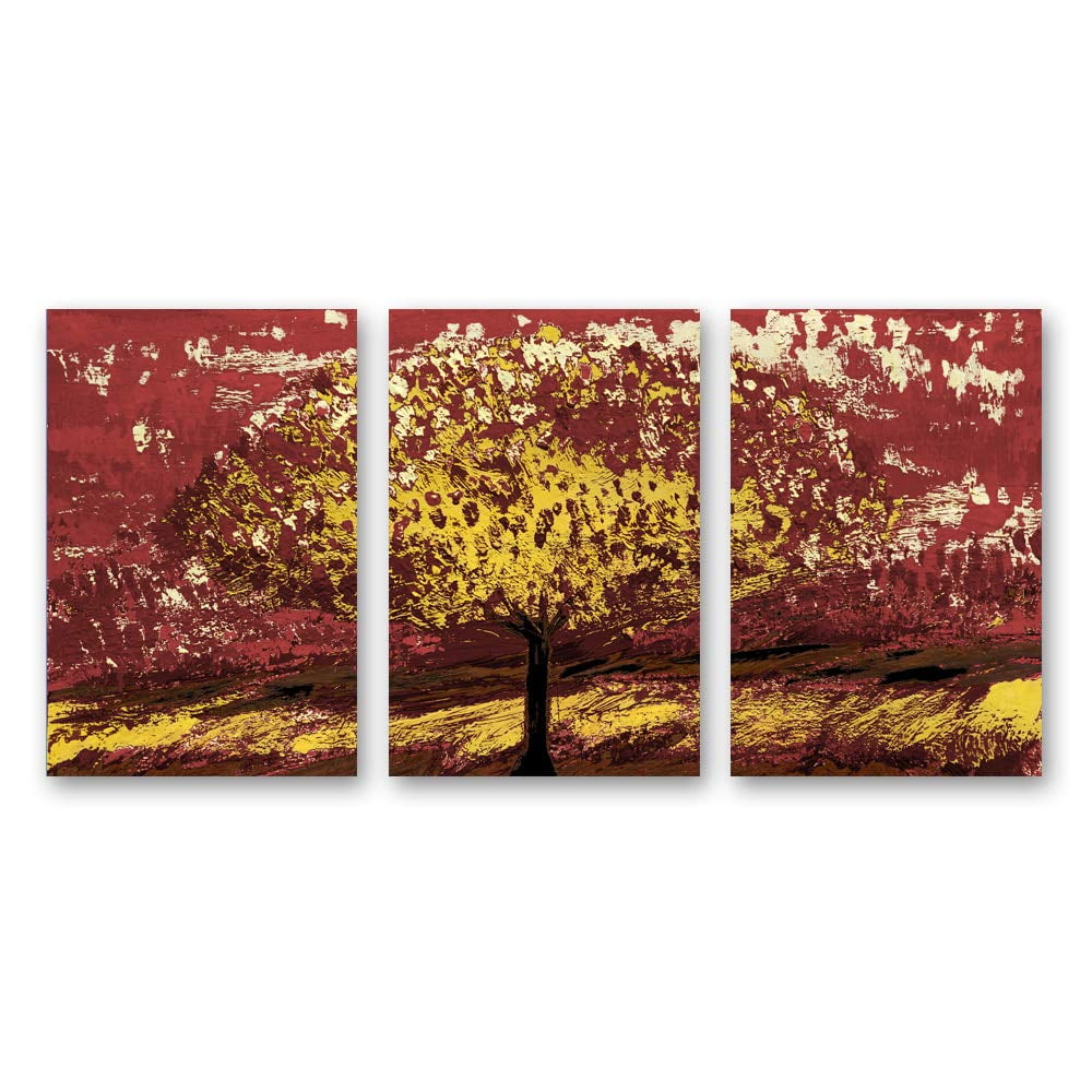 wall26 3 Panel Canvas Wall Art Abstract Painting Pictures Home Wall ...