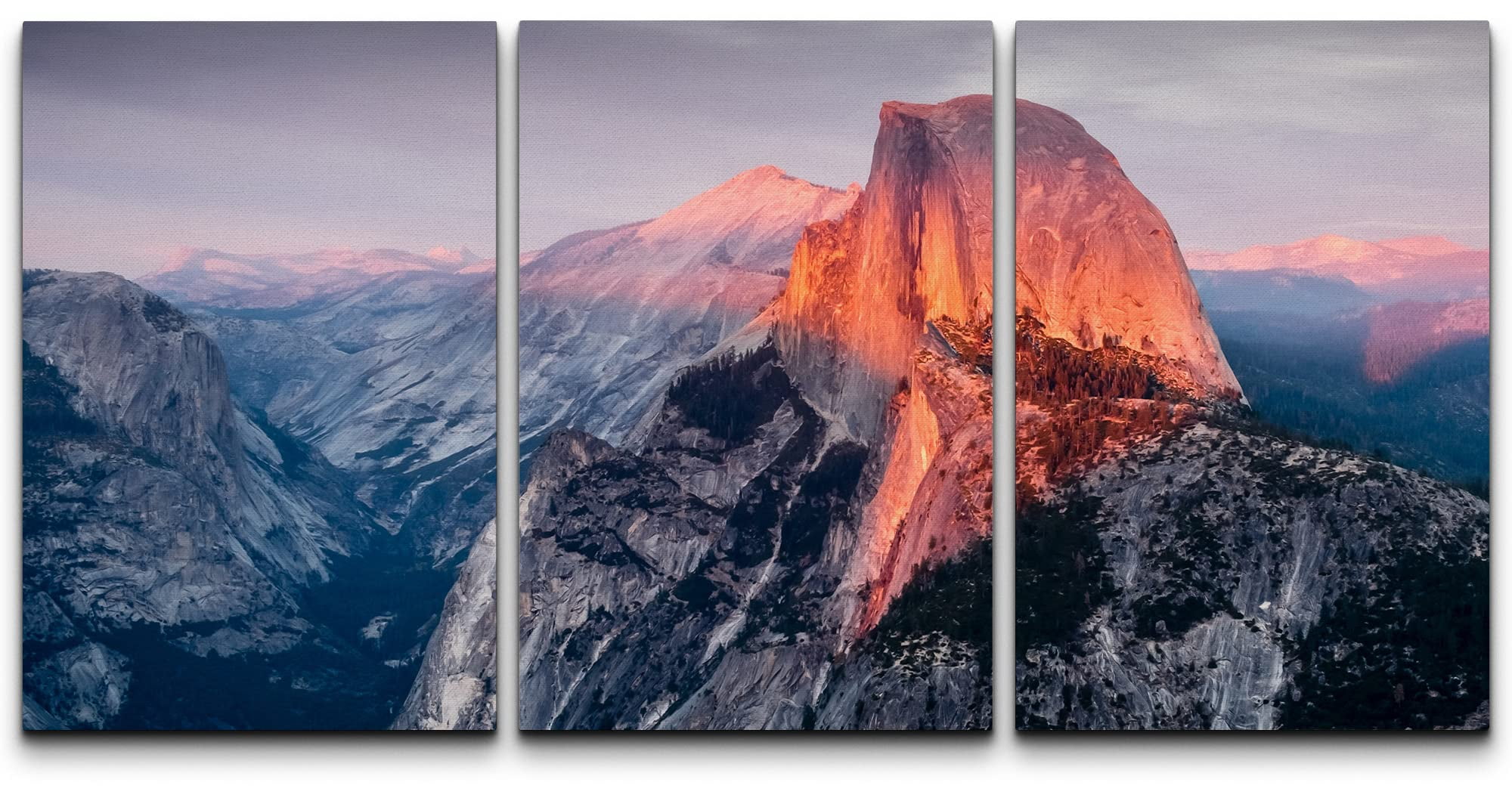 wall26 - 3 Panel Canvas Wall Art - Majestic Natural Landscape Triptych ...