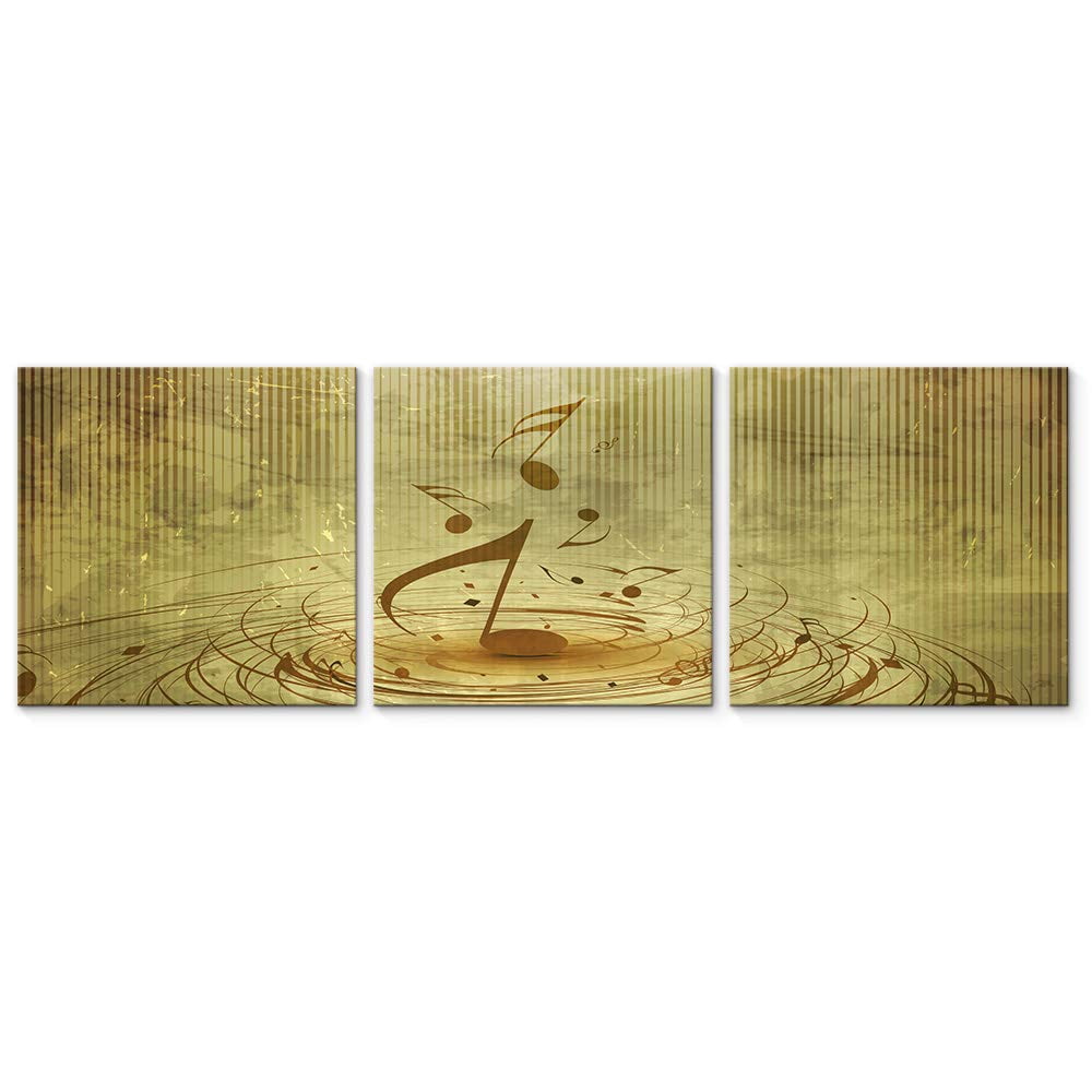 wall26 3 Panel Canvas Wall Art Music Note Pictures Home Wall ...