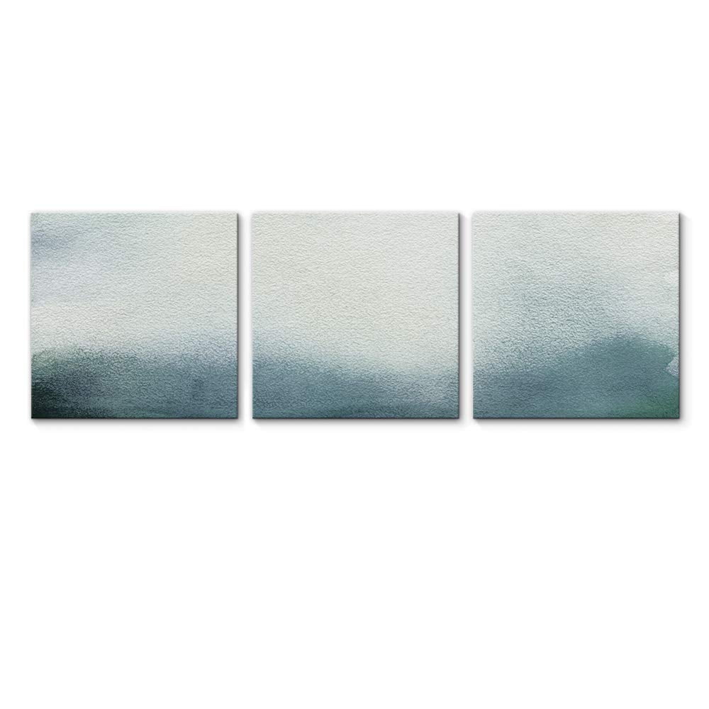 wall26 3 Panel Canvas Wall Art Teal Blue Abstract Pictures Home Wall ...