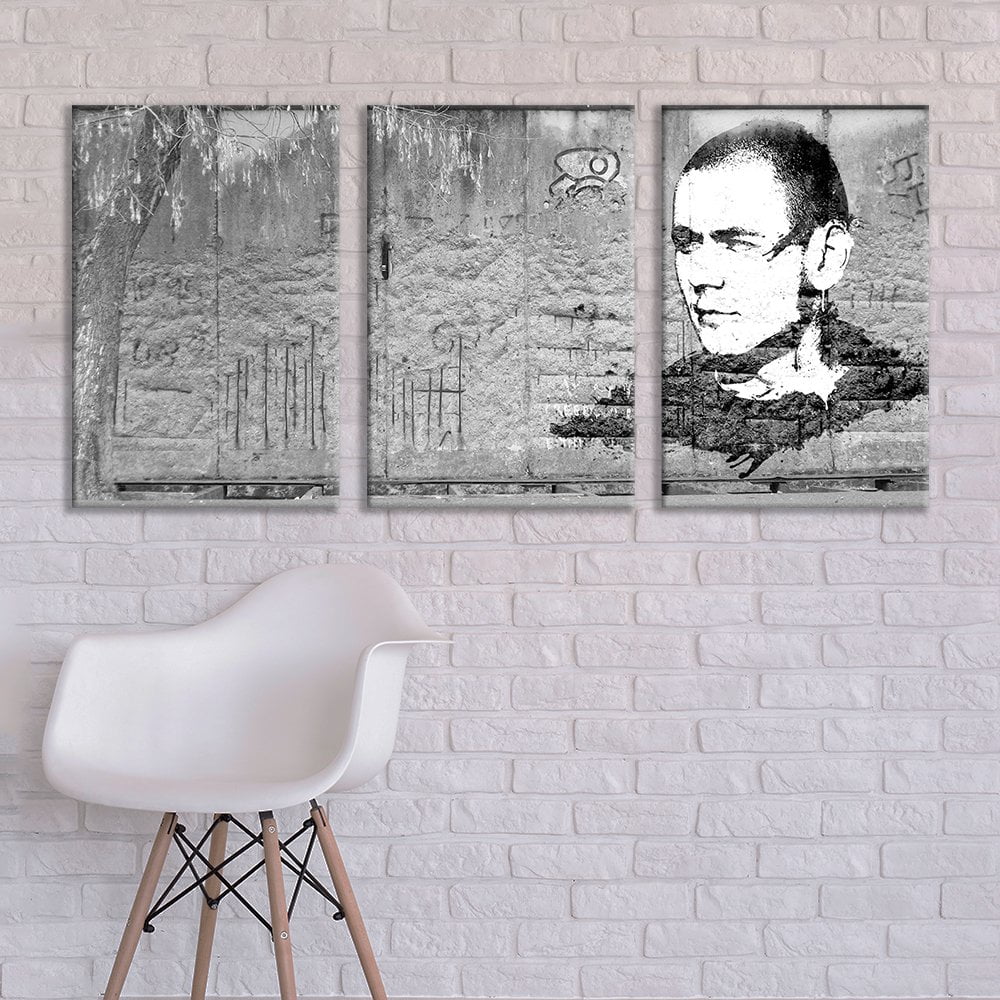 wall26 - 3 Panel Canvas Wall Art - Triptych Street Graffiti Series ...