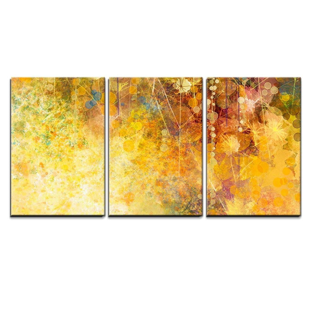 wall26 - 3 Piece Canvas Wall Art - Abstract Watercolor Painting, White ...