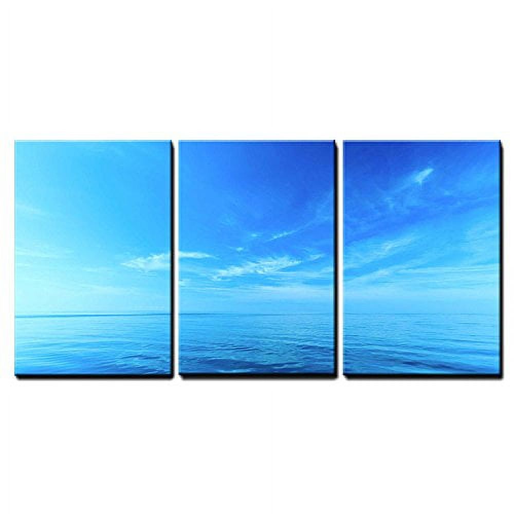Wall26 3 Piece Canvas Wall Art Beautiful Seascape Sea Horizon And
