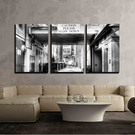 wall26 - 3 Piece Canvas Wall Art - Landscape with Mountain Surrounded ...