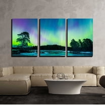 wall26 - Canvas Prints Wall Art - Northern Lights,Aurora Borealis ...