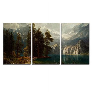 wall26 - 3 Piece Canvas Wall Art - Beautiful Bay and Famous Resort of Amalfi,Campania Region ...