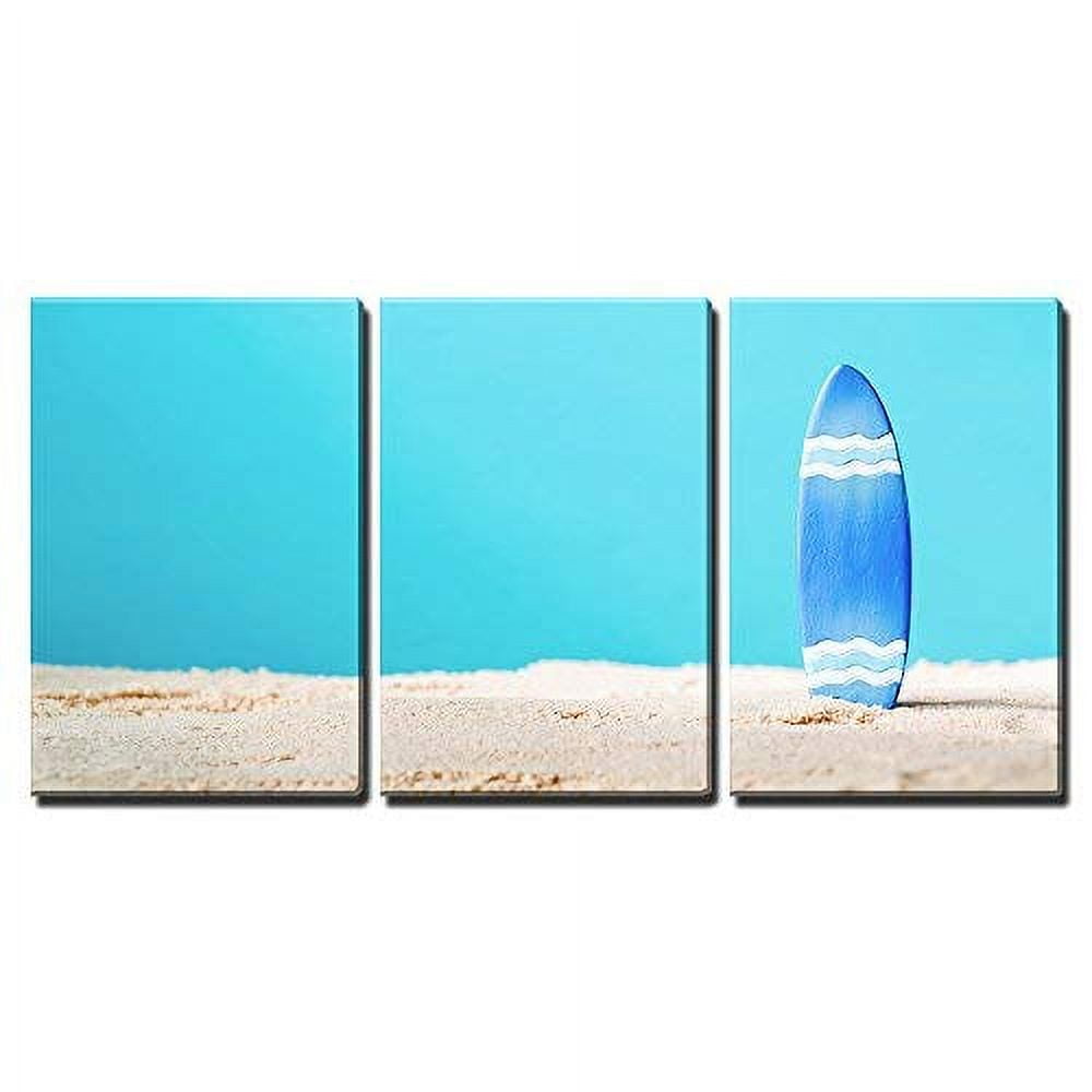 wall26 - Canvas Artwork - Summer Surfboard Picture, Stretched & Framed ...