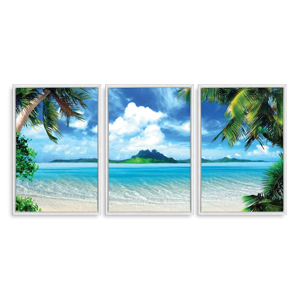 wall26 3 Piece Framed Canvas Wall Art for Living Room, Bedroom Scenery ...