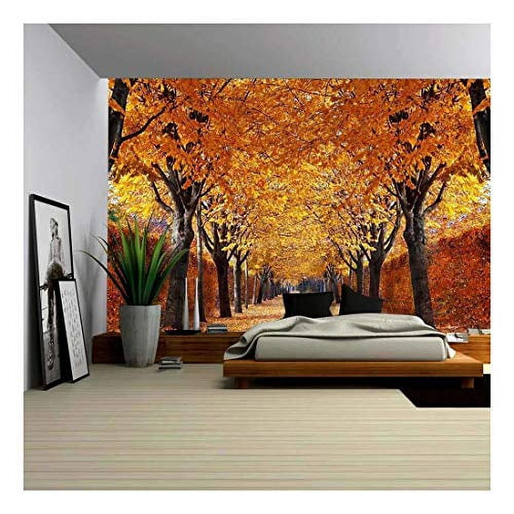 wall26 - Autumn Alley - Removable Wall Mural | Self-Adhesive Large ...