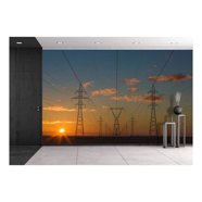 wall26 - New York City Skyline with Urban Skyscrapers at Sunset, USA ...