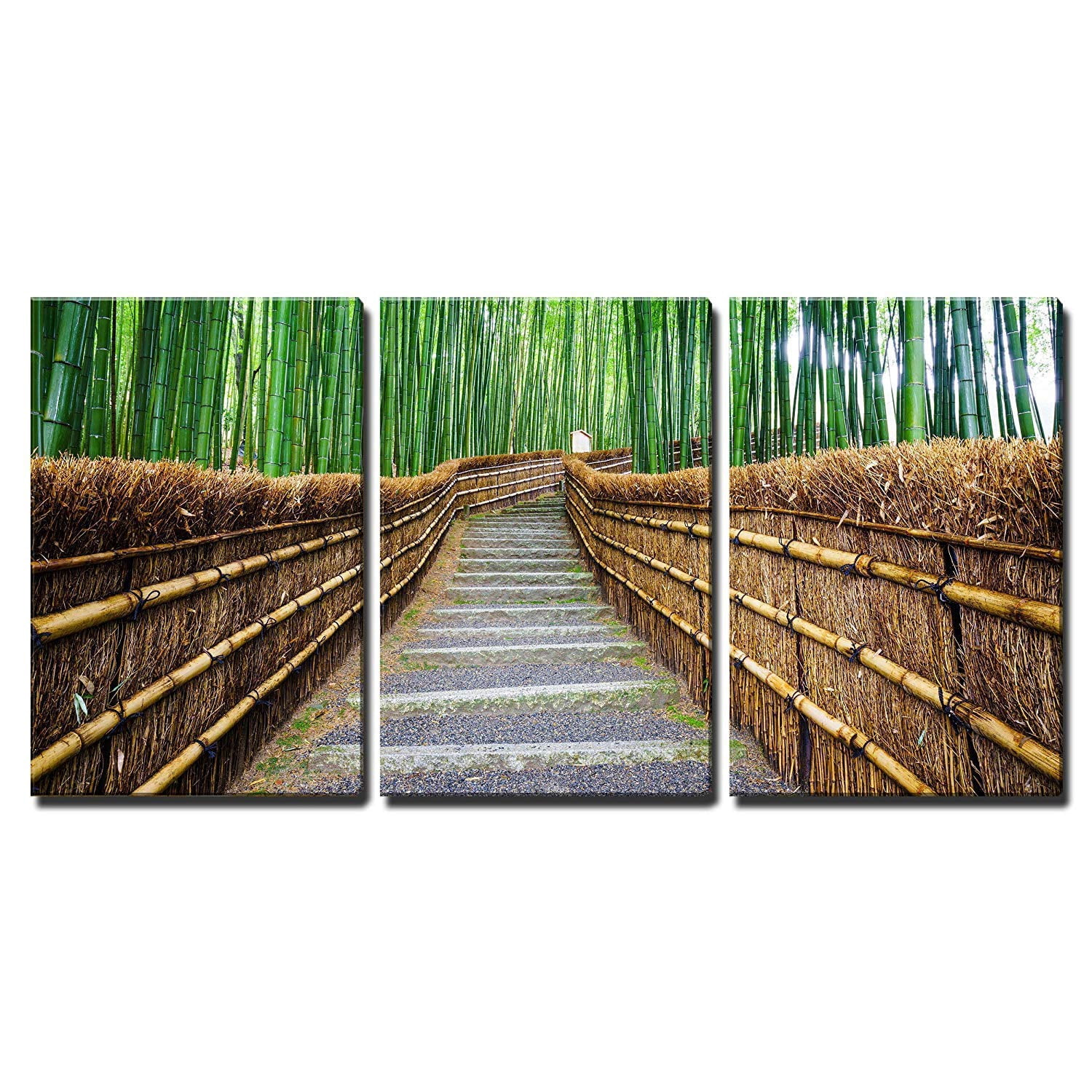 wall26 Canvas Print Wall Art Bamboo Forest Path in Kyoto Japan Nature ...