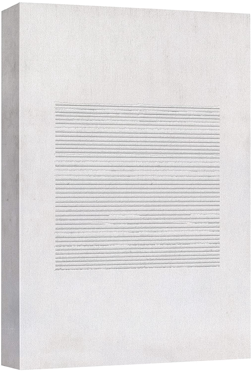 wall26 Canvas Print Wall Art Black White Duotone Geometric Block ...