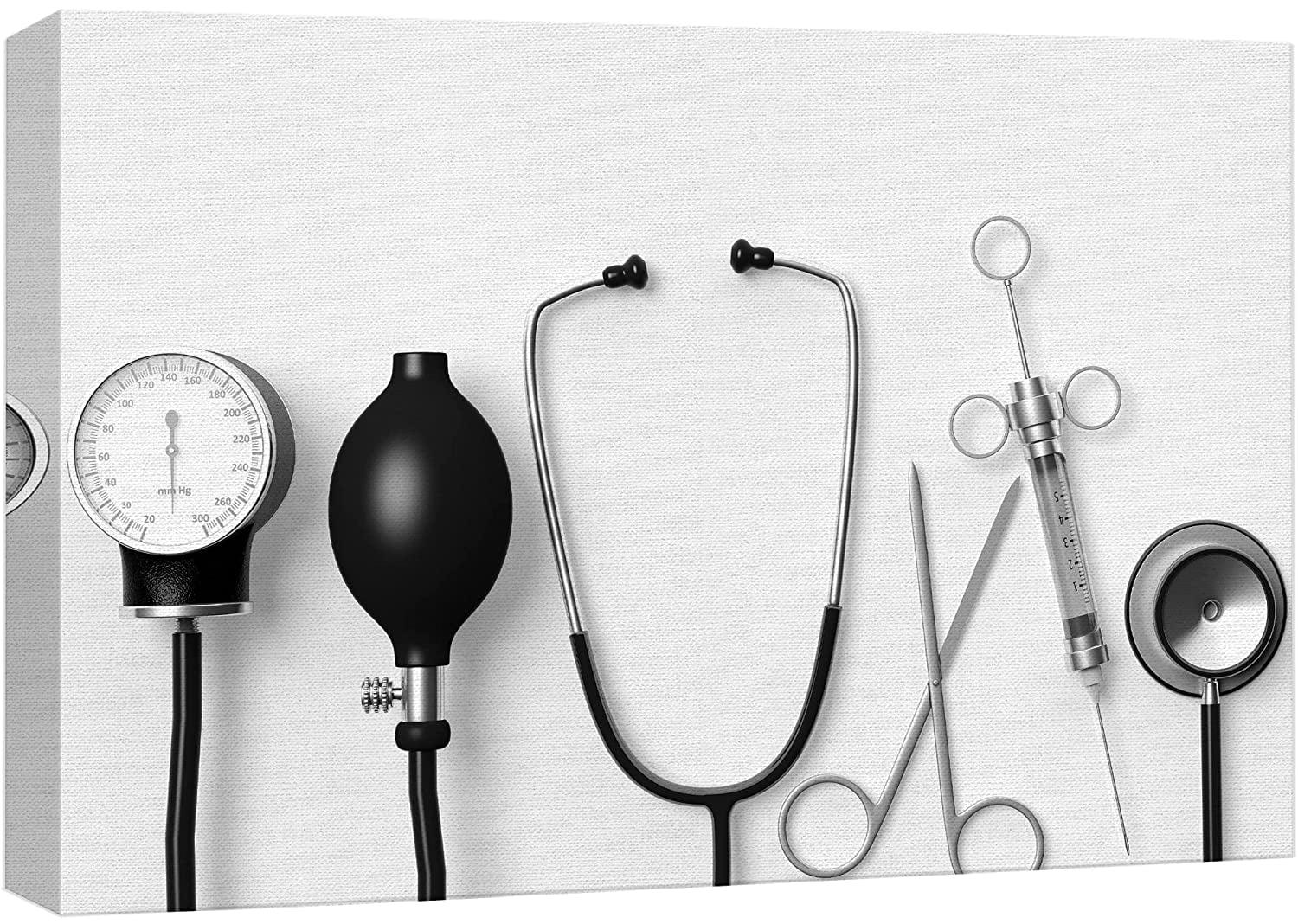 wall26 Canvas Print Wall Art Doctor Equipment Blood Pressure Needle ...