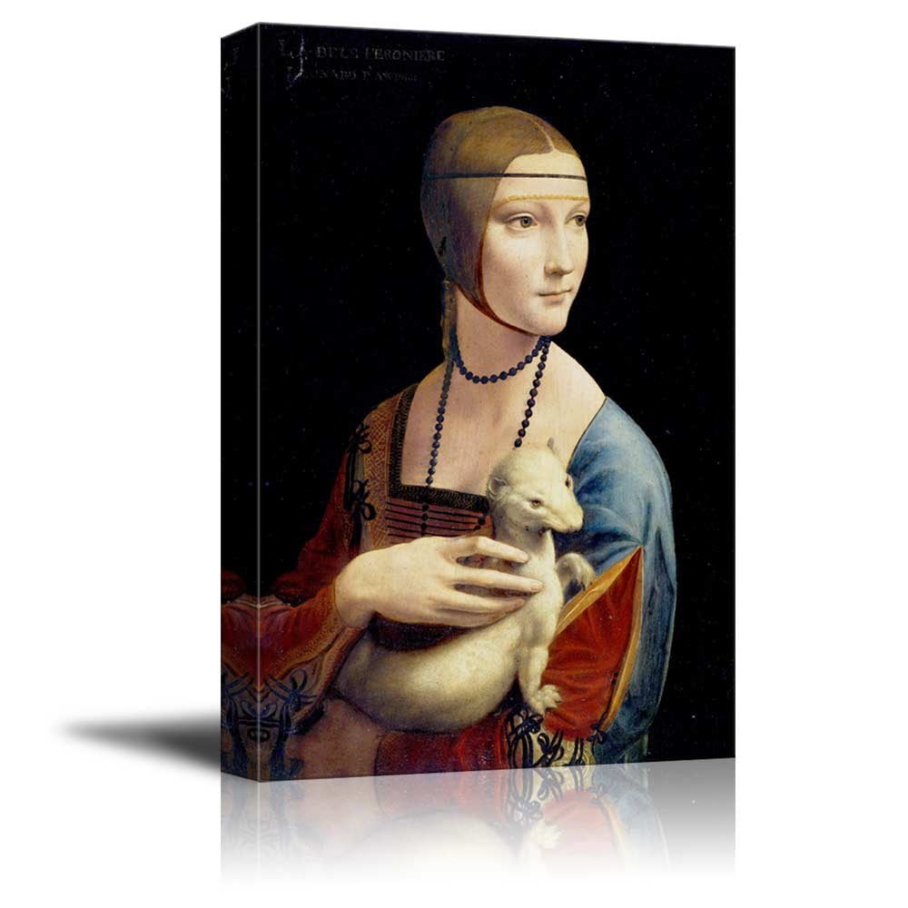 wall26 Canvas Print Wall Art Lady with Ermine by Leonardo da Vinci ...