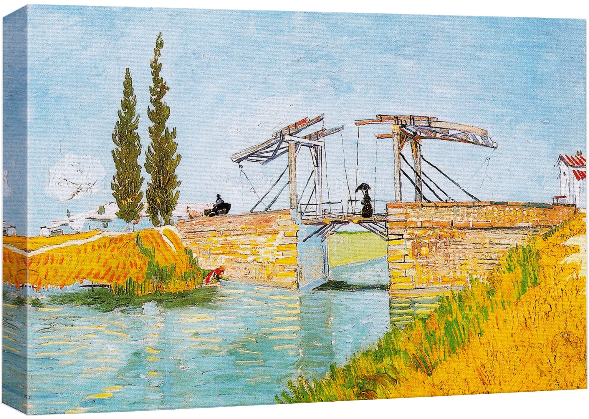 wall26 Canvas Print Wall Art Langlois Bridge at Arles by Master Artist ...