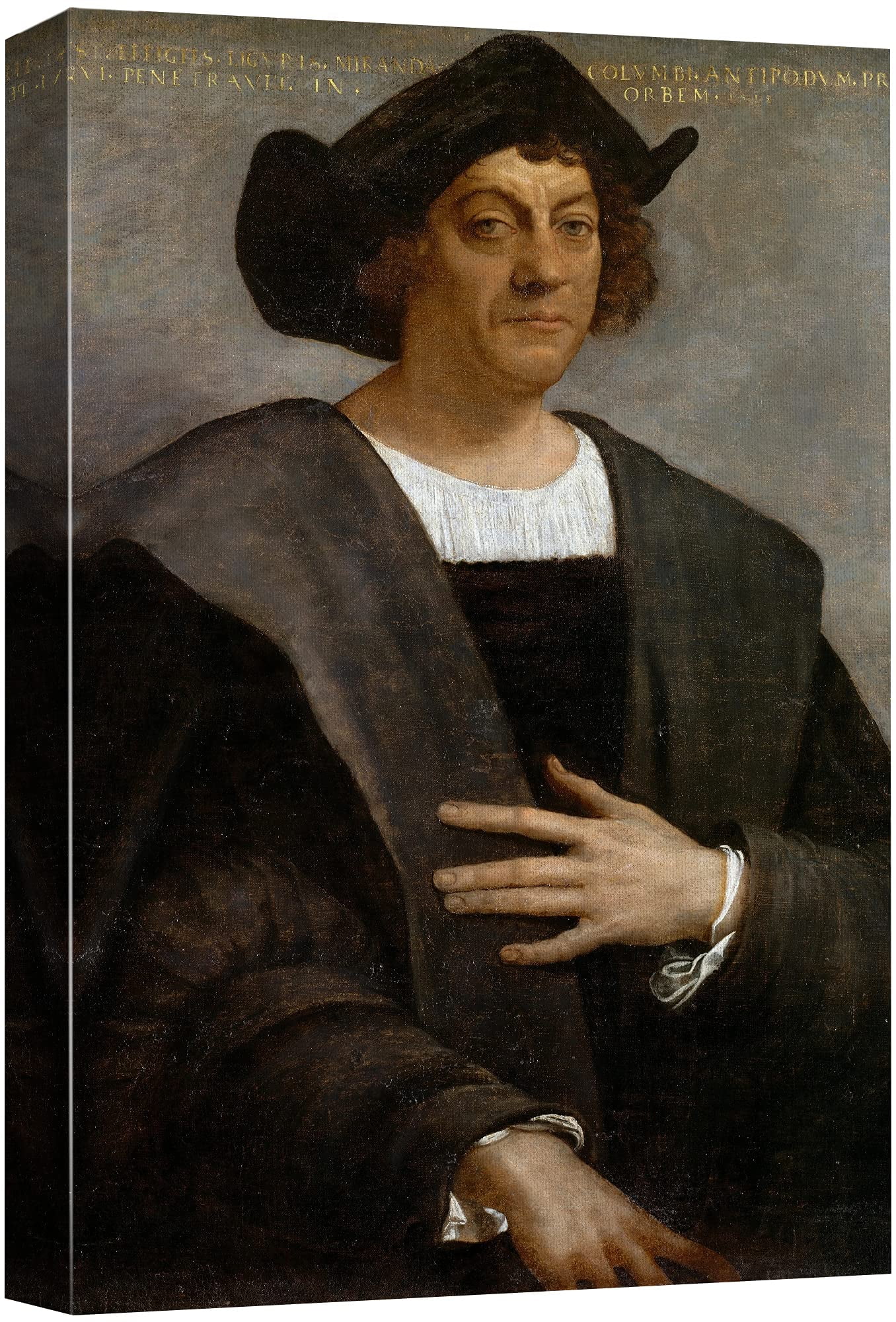wall26 Canvas Print Wall Art Portrait of Christopher Columbus People ...