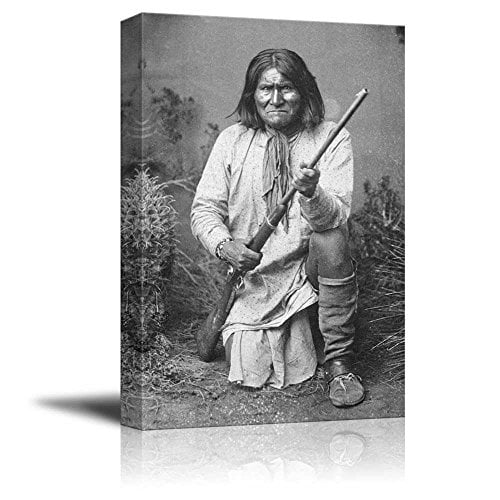 wall26 Canvas Print Wall Art Portrait of Goyaale Geronimo People Pop ...