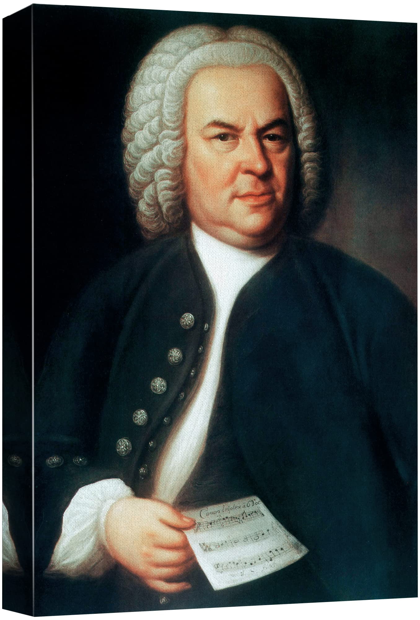 wall26 Canvas Print Wall Art Portrait of Johann Sebastian Bach People ...