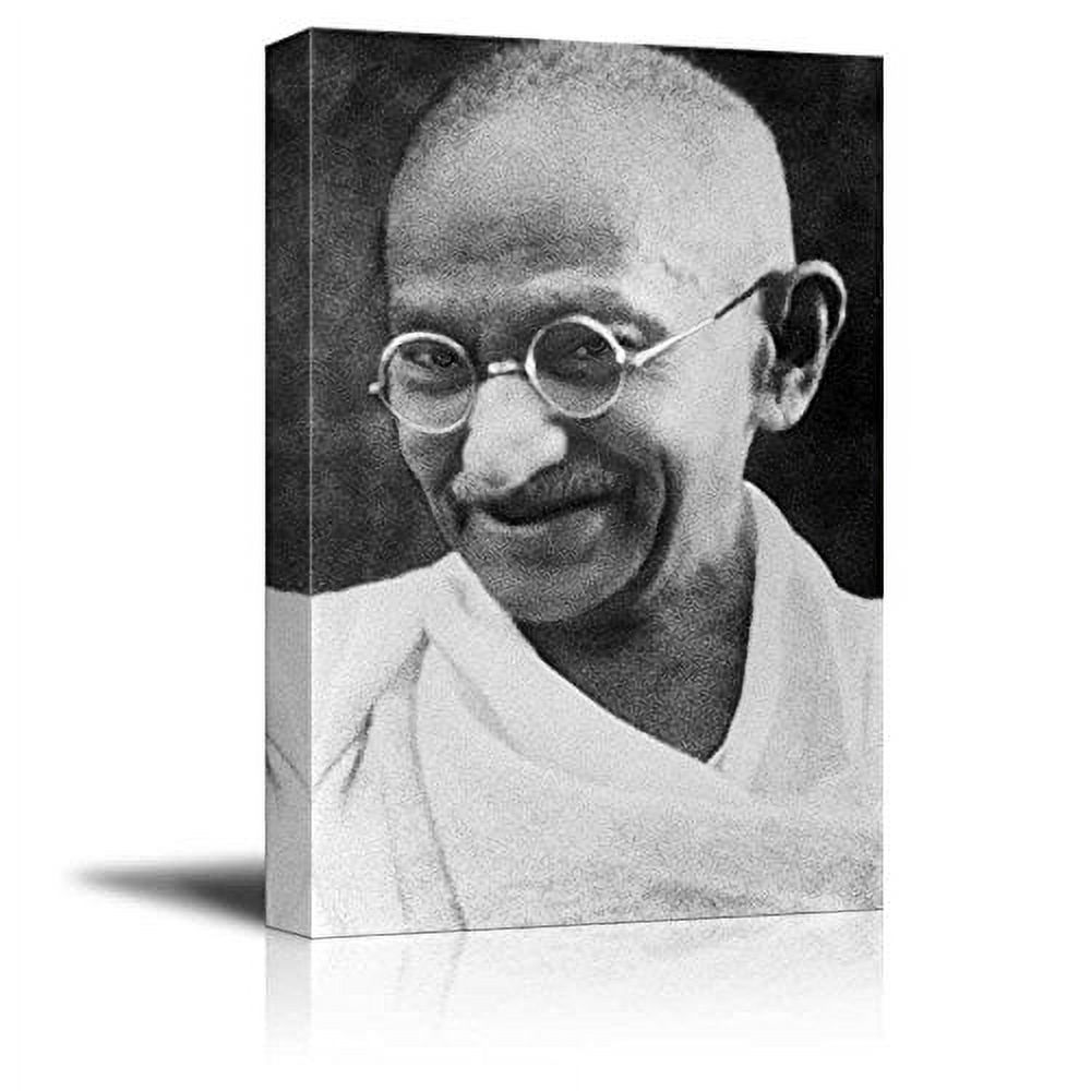 wall26 Canvas Print Wall Art Portrait of Mahatma Gandhi People Pop ...