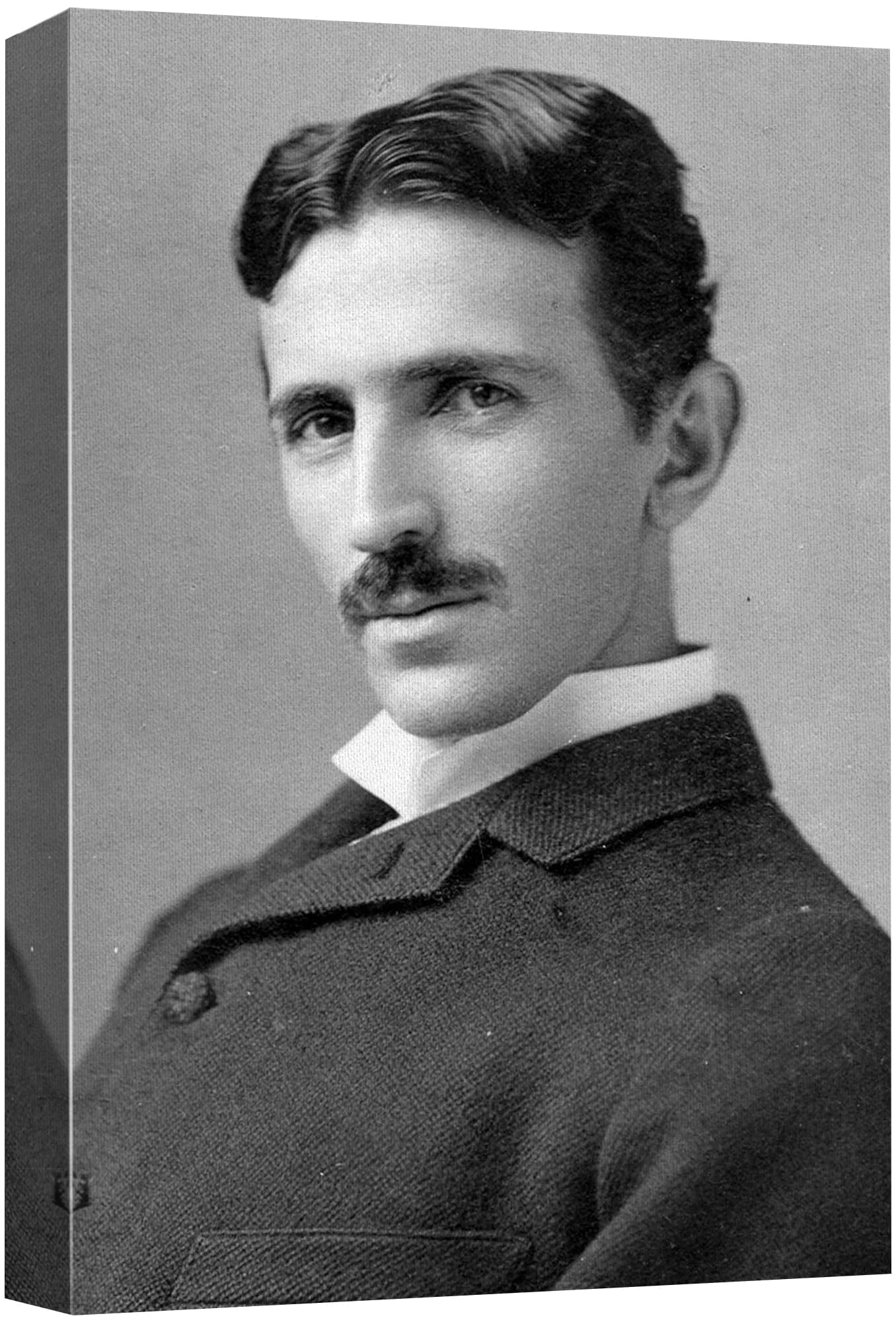 wall26 Canvas Print Wall Art Portrait of Nikola Tesla People Pop ...