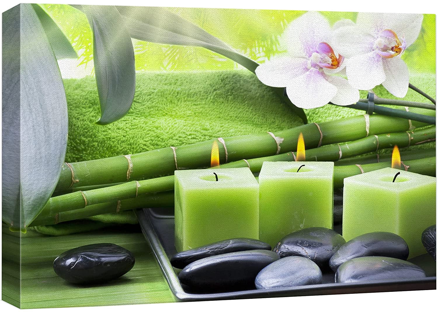 wall26 Canvas Print Wall Art Relaxing Calm Zen Jungle Bamboo Massage ...