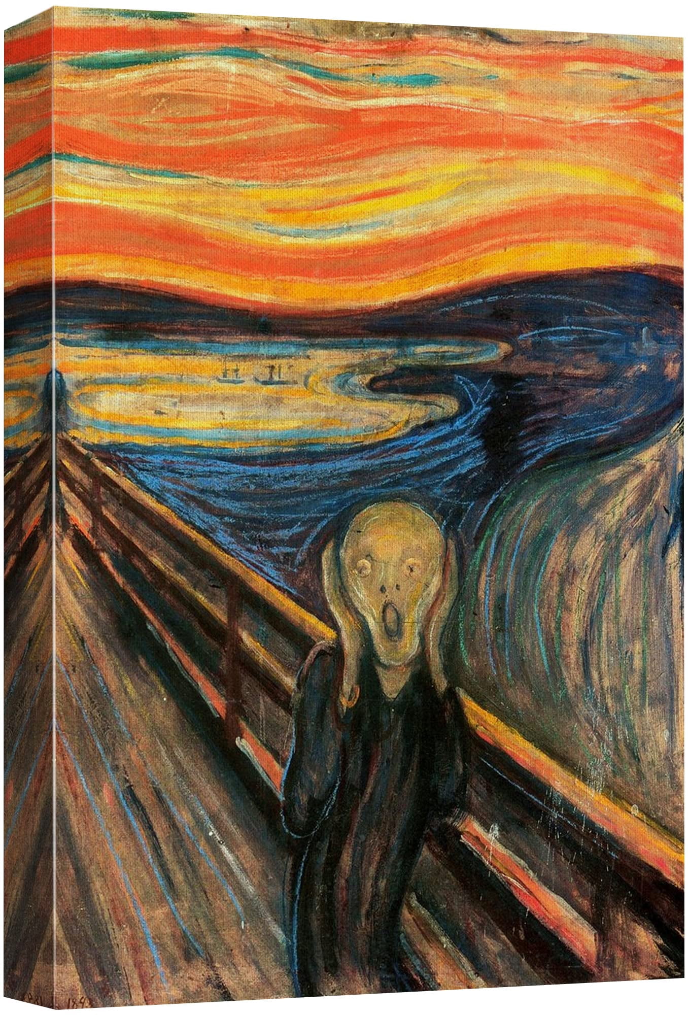 wall26 Canvas Print Wall Art The Scream by Edvard Munch People Historic ...