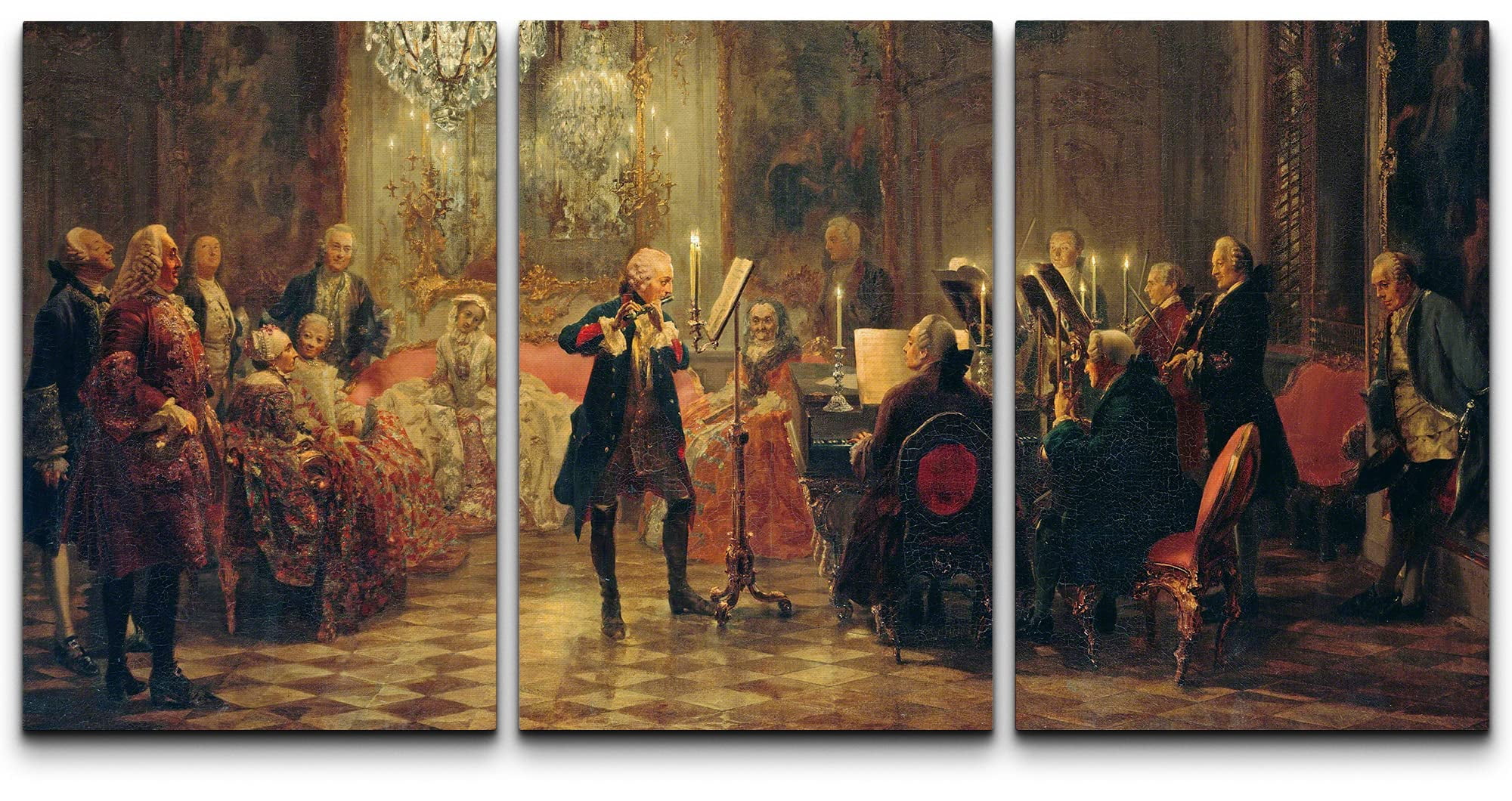 wall26 Canvas Print Wall Art Set Concert with Frederick The Great by ...