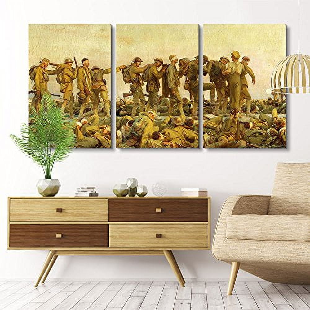 wall26 Canvas Print Wall Art Set Gassed,1919 by John Singer Sargent ...