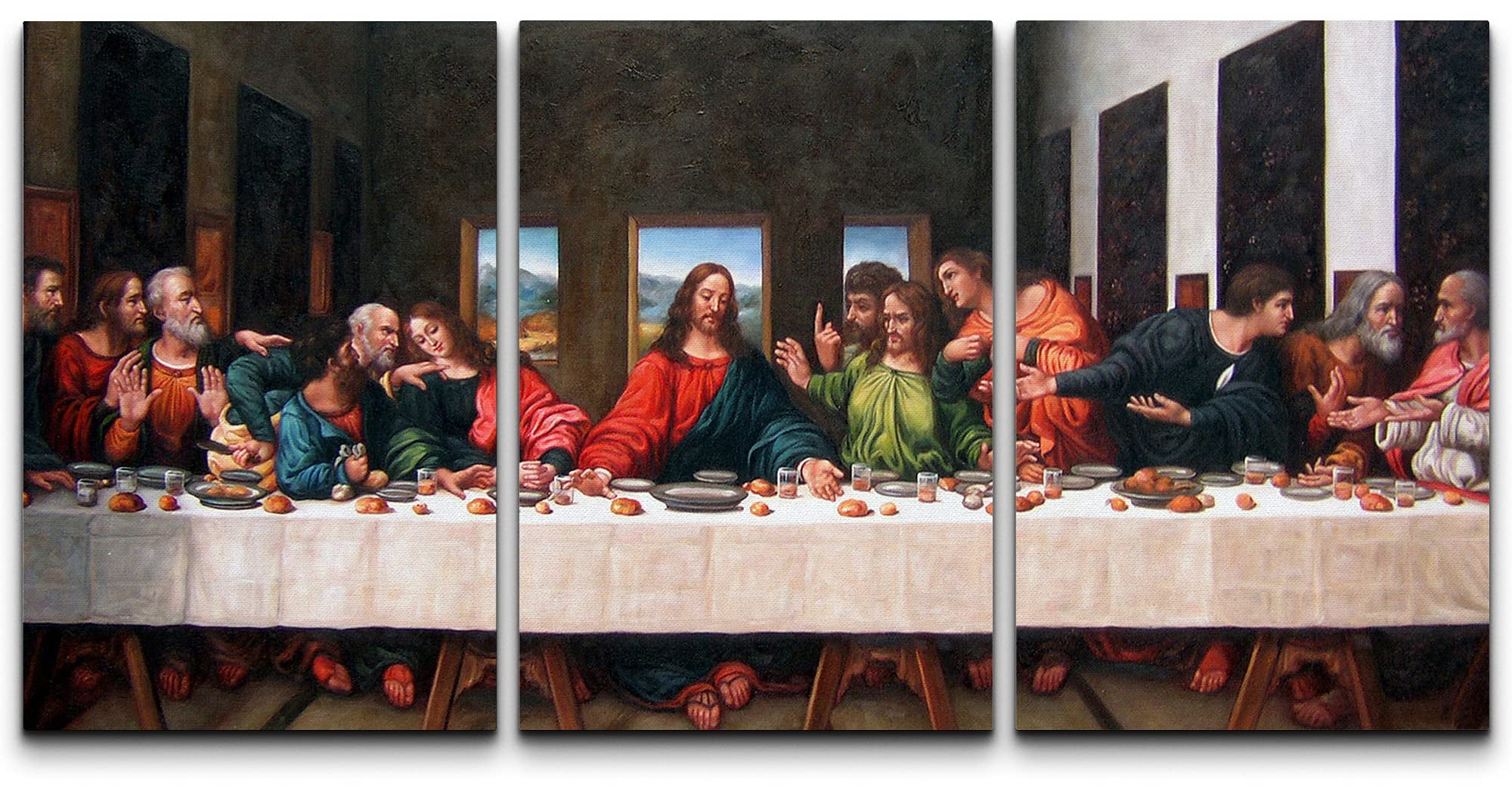 wall26 Canvas Print Wall Art Set The Last Supper by Andrea Solari ...