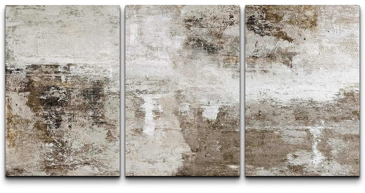 wall26 Canvas Print Wall Art Set Pastel Watercolor Paint Stroke Collage ...