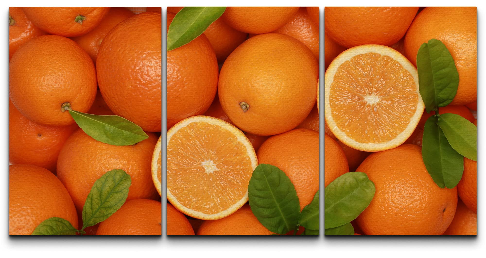 wall26 Canvas Print Wall Art Set Sliced Orange Fruit Collage Fruit ...