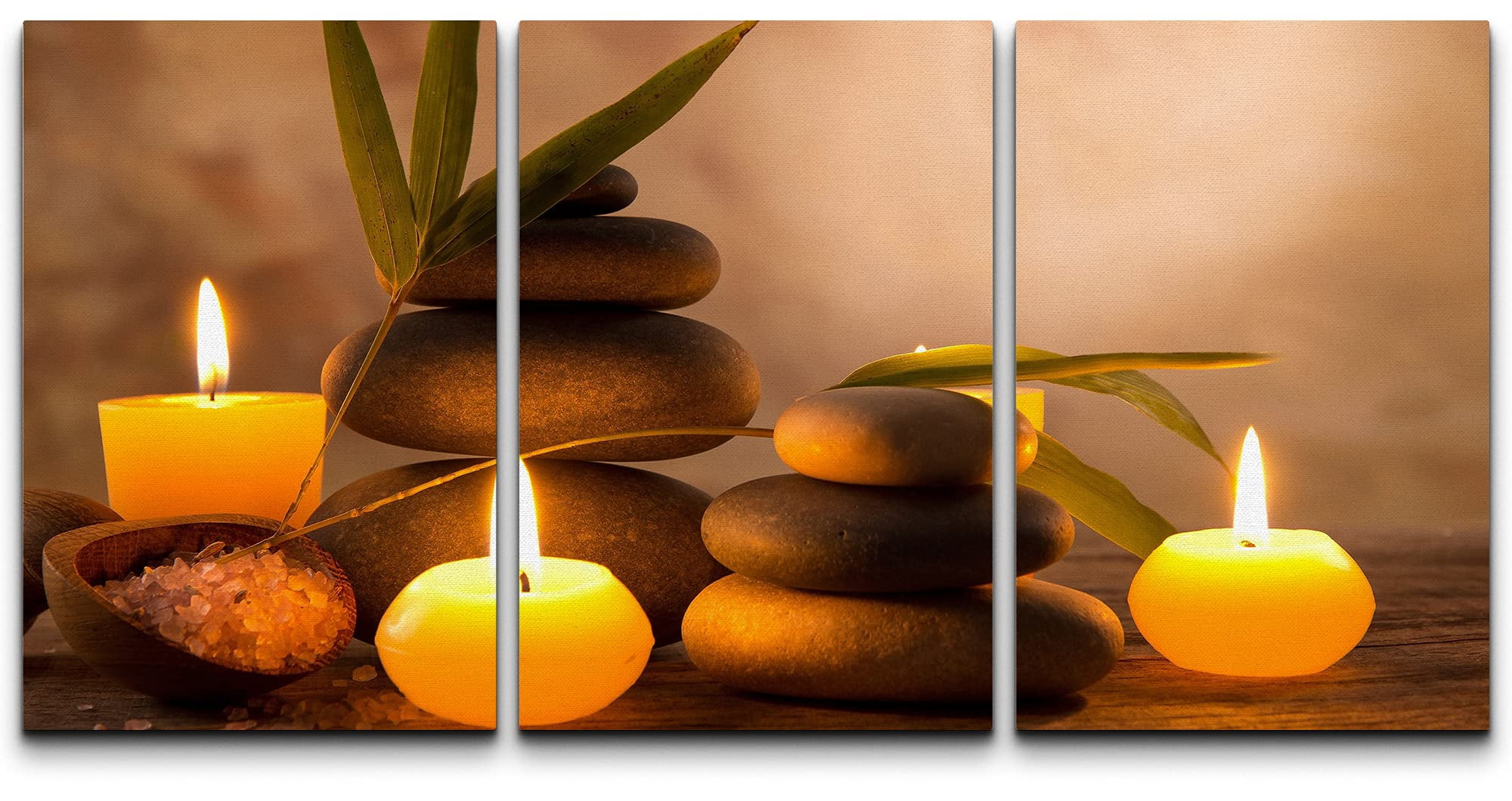 wall26 Canvas Print Wall Art Set Spa Still Life with Aromatic Candles ...