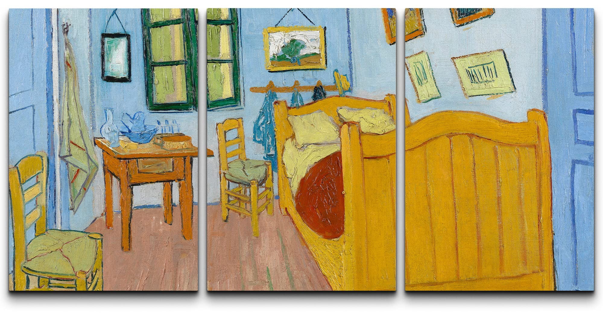 wall26 Canvas Print Wall Art Set The Bedroom by Vincent Van Gogh Nature ...