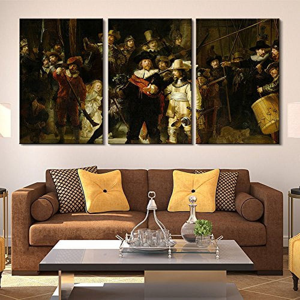 wall26 Canvas Print Wall Art Set The Nightwatch by Rembrandt Cultural ...