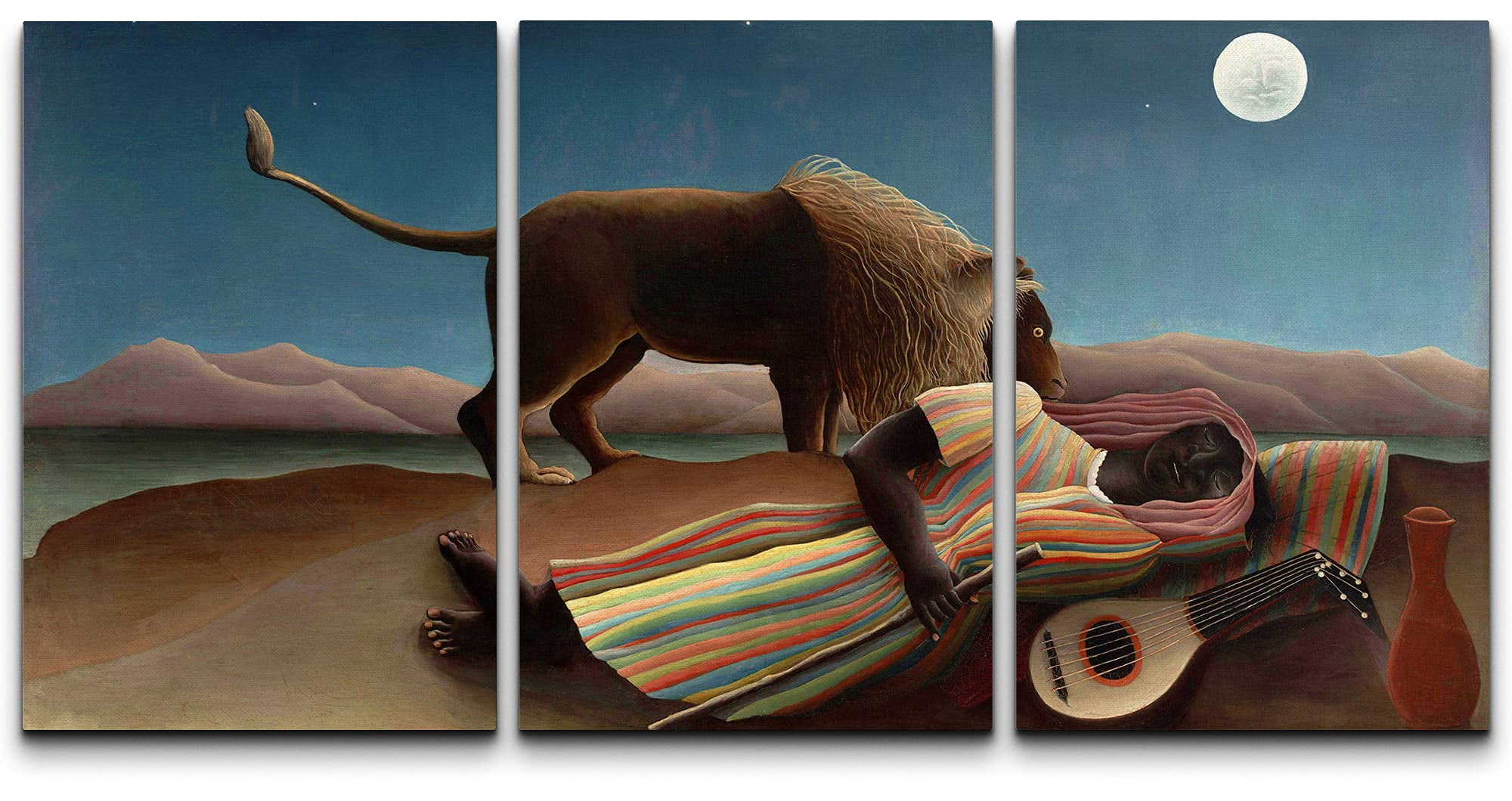wall26 Canvas Print Wall Art Set The Sleeping Gypsy by Henri Rousseau ...