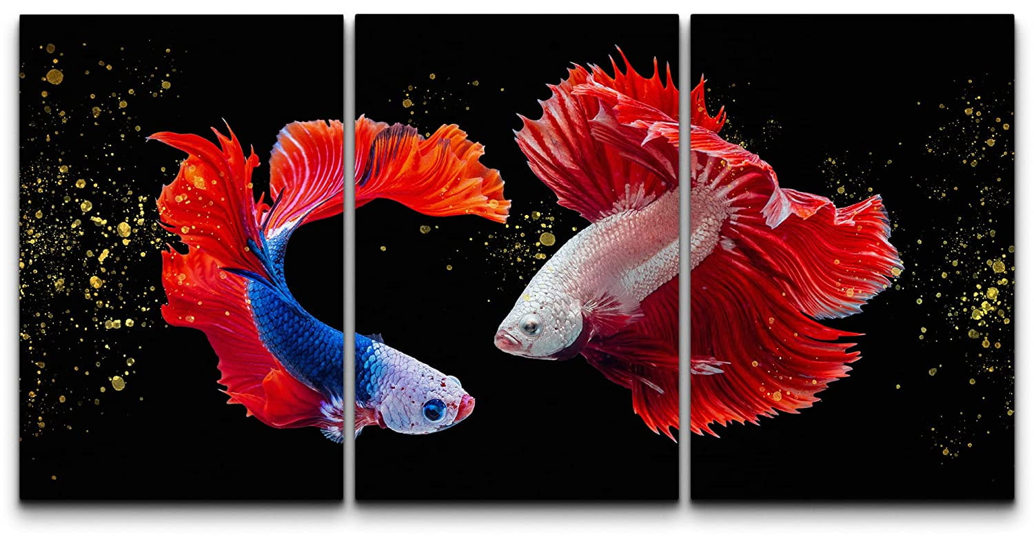 wall26 Canvas Print Wall Art Set Vibrant Multicolor Tropical Ocean ...