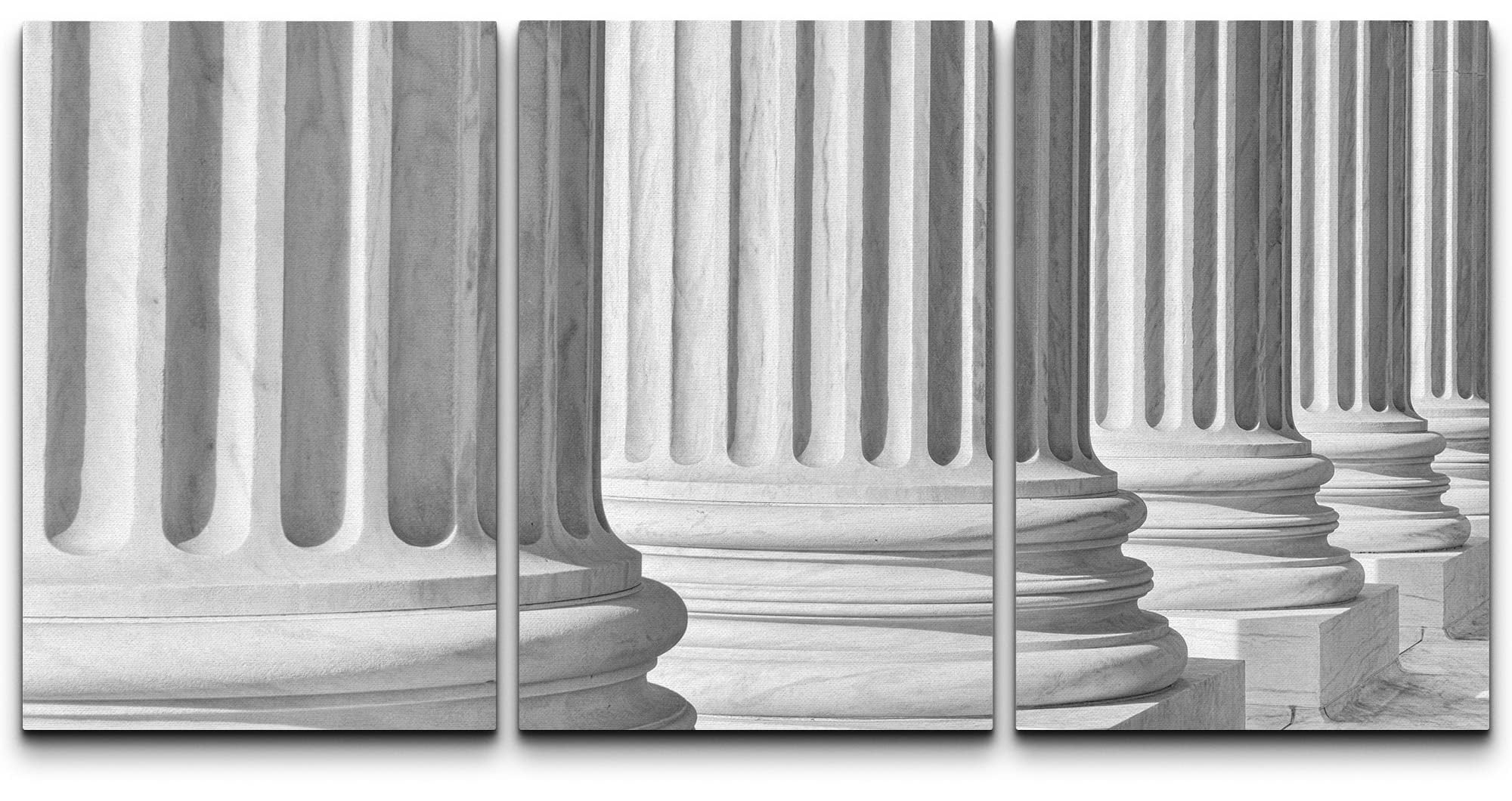 wall26 Canvas Print Wall Art Set White Pillars in United States Supreme ...