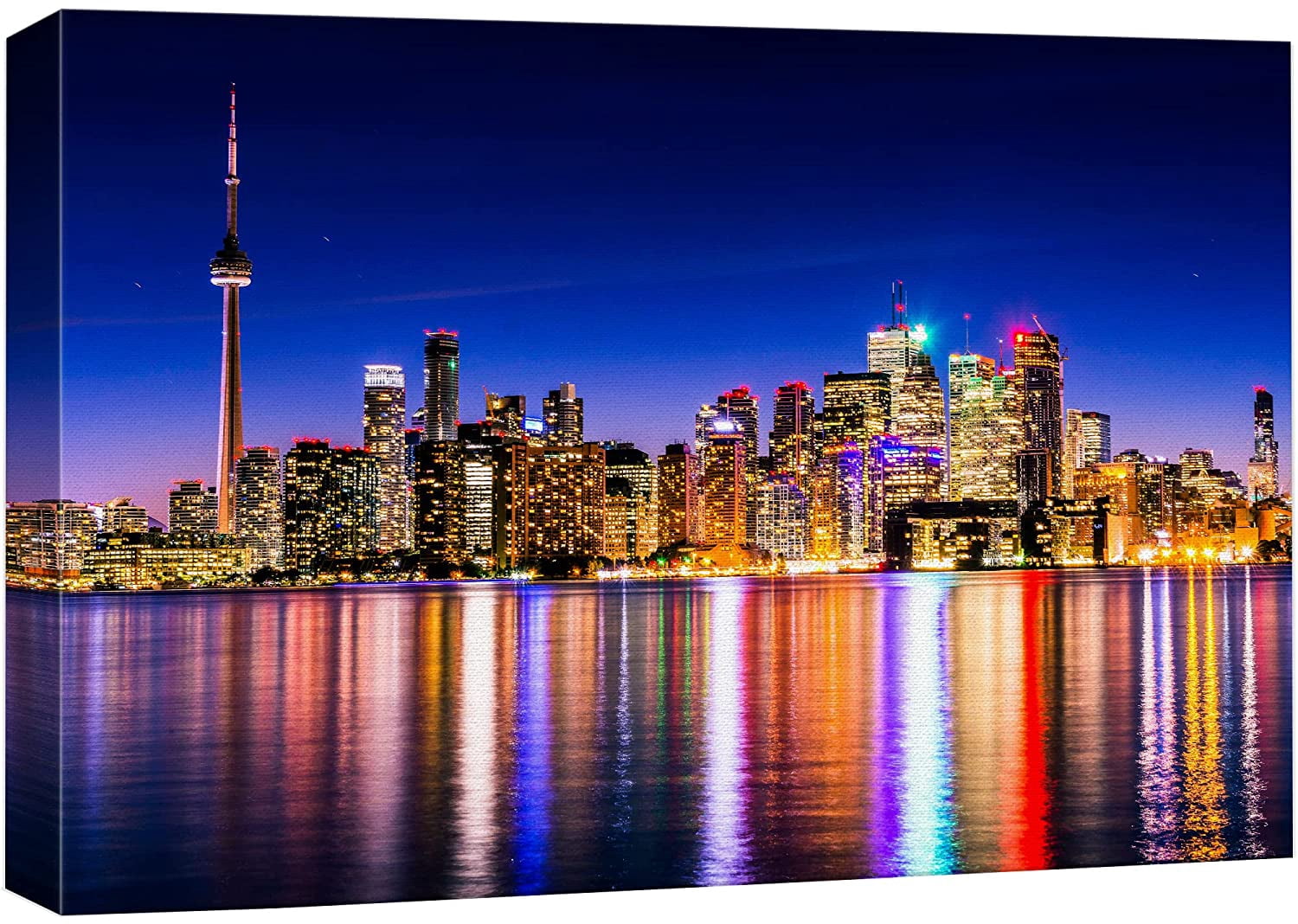wall26 Canvas Print Wall Art Singapore Skyline City Night View ...