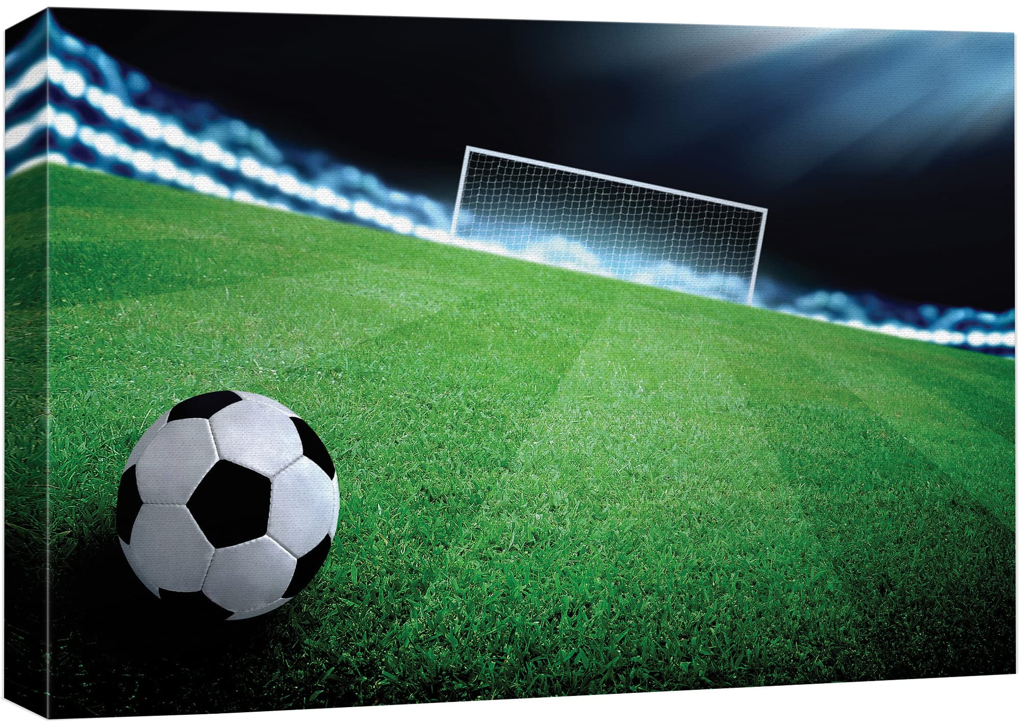 wall26 Canvas Print Wall Art Soccer Ball on The Field Sports Athletes ...