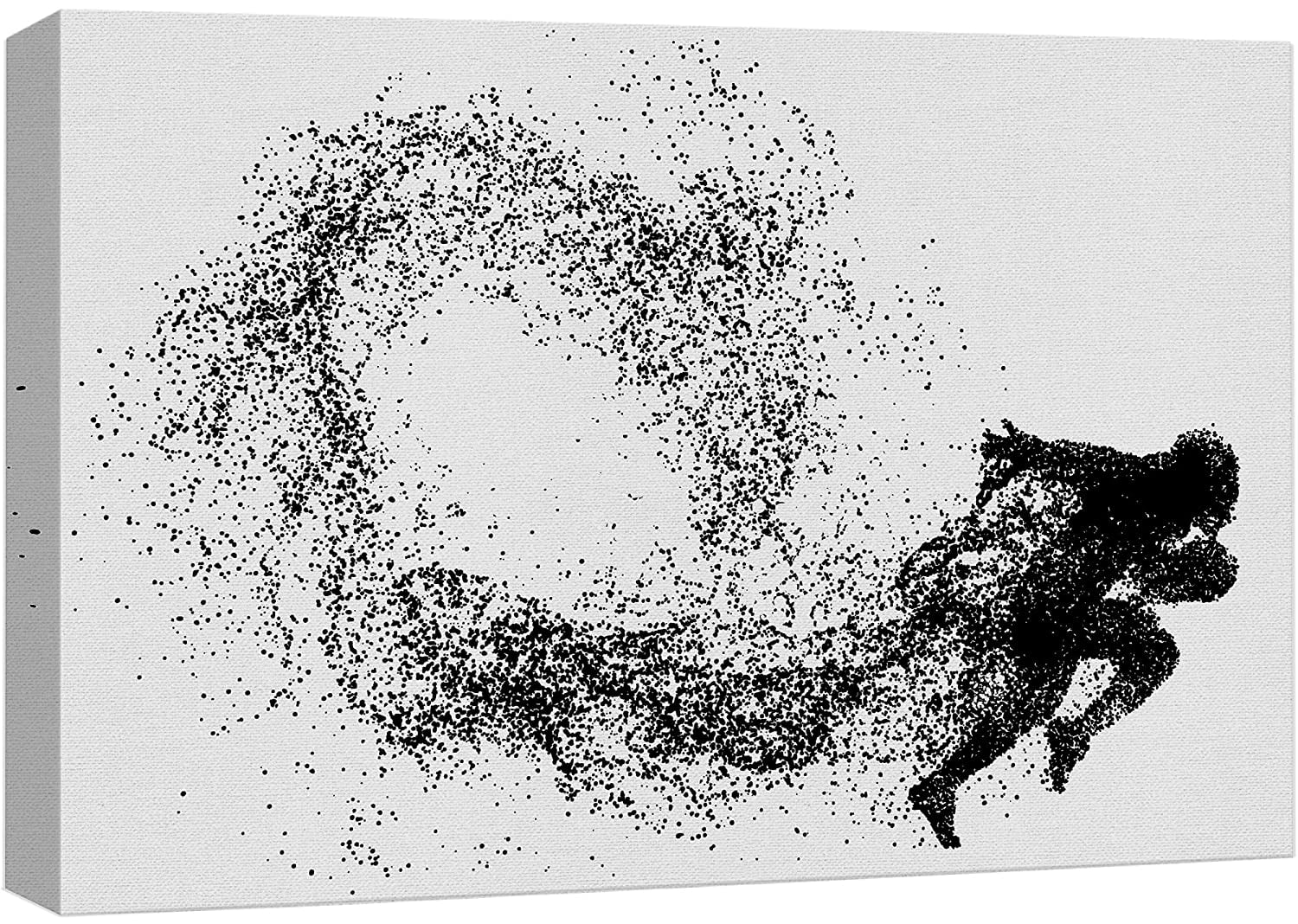 wall26 Canvas Print Wall Art Spray Paint Graffiti Ink Football Player ...