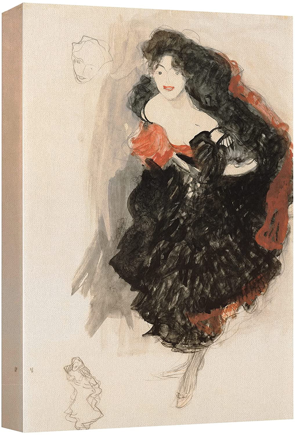 wall26 Canvas Print Wall Art Study for Judith II, 1901 Gustav Klimt ...