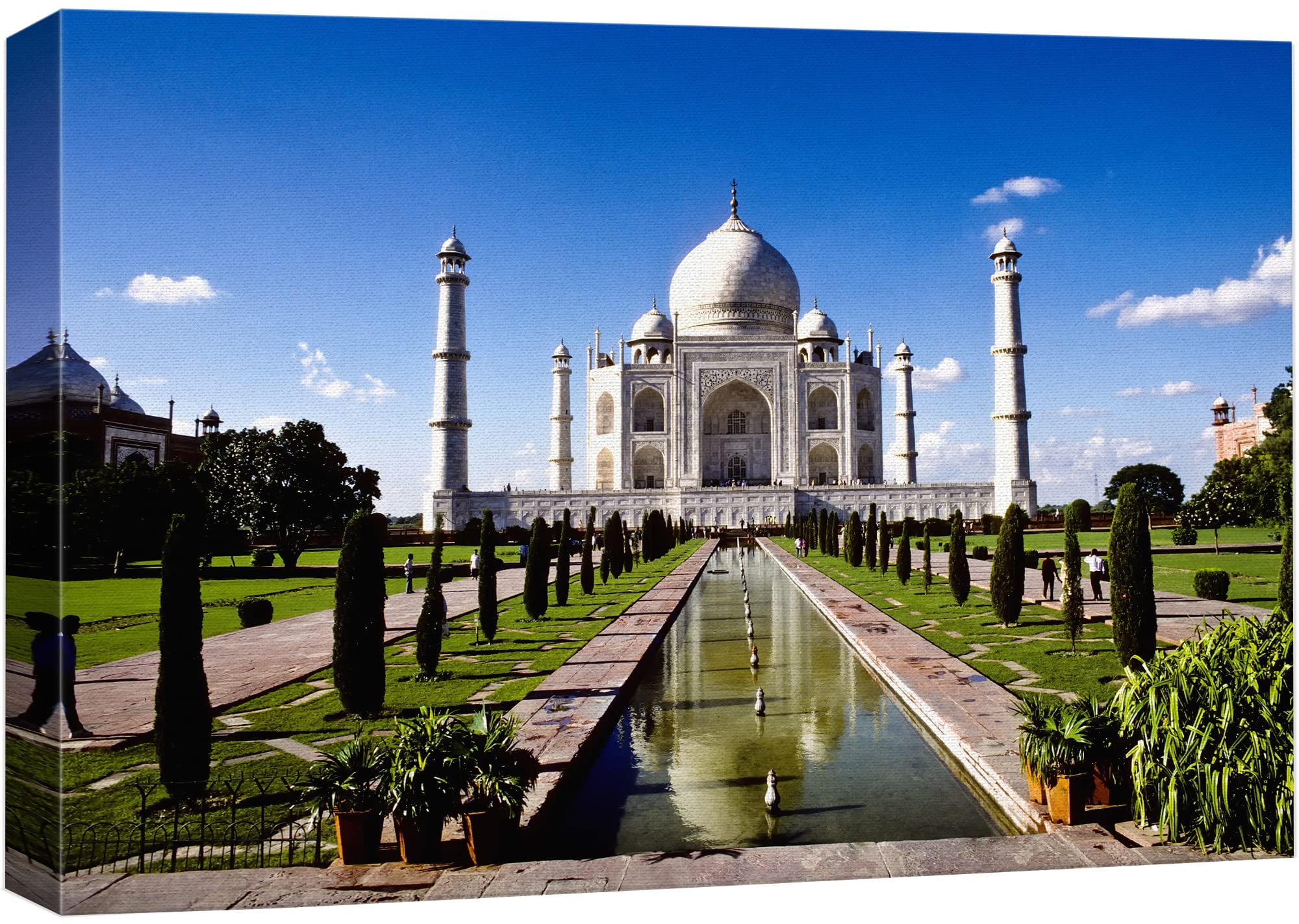 wall26 Canvas Print Wall Art Taj Mahal Landmark in Agra, India ...